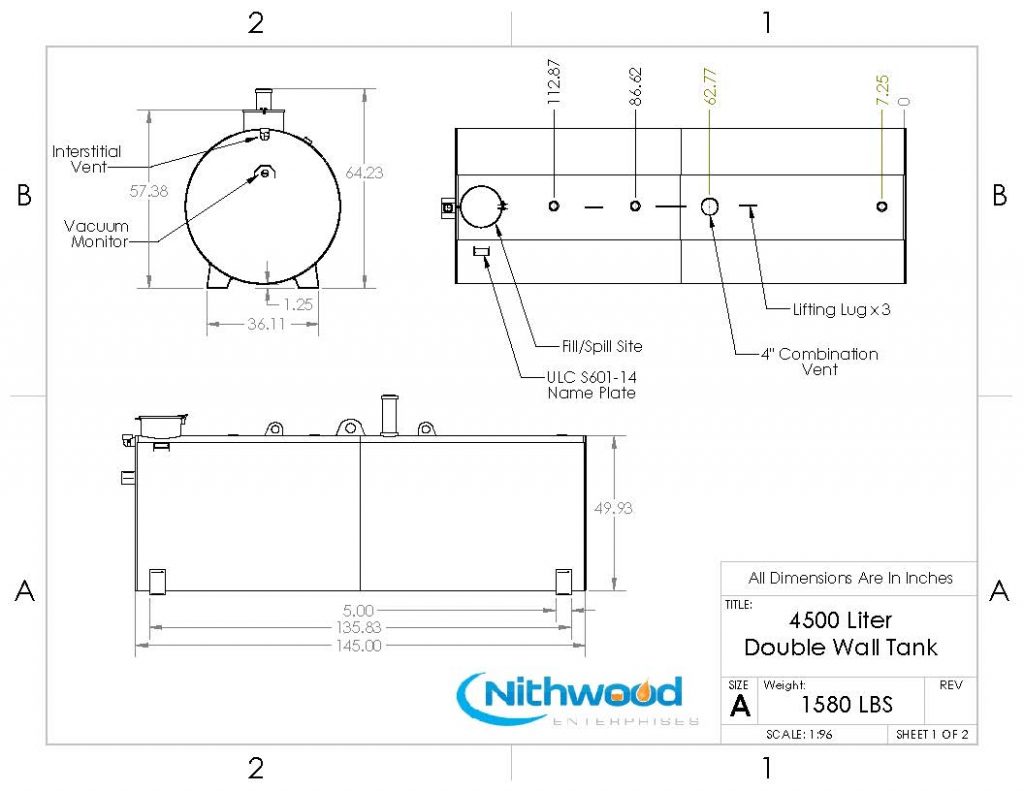 Nithwood Fuel Tanks 1000 Double Wall